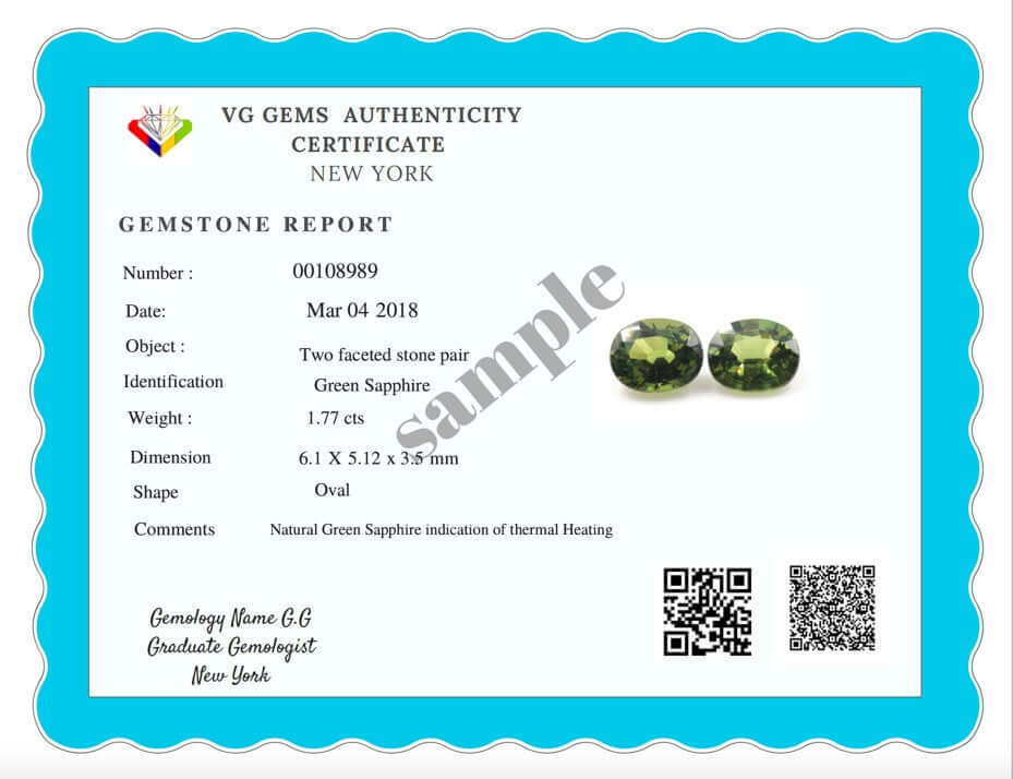 Genuine Gemstone Assurance: VG Gems Certificates